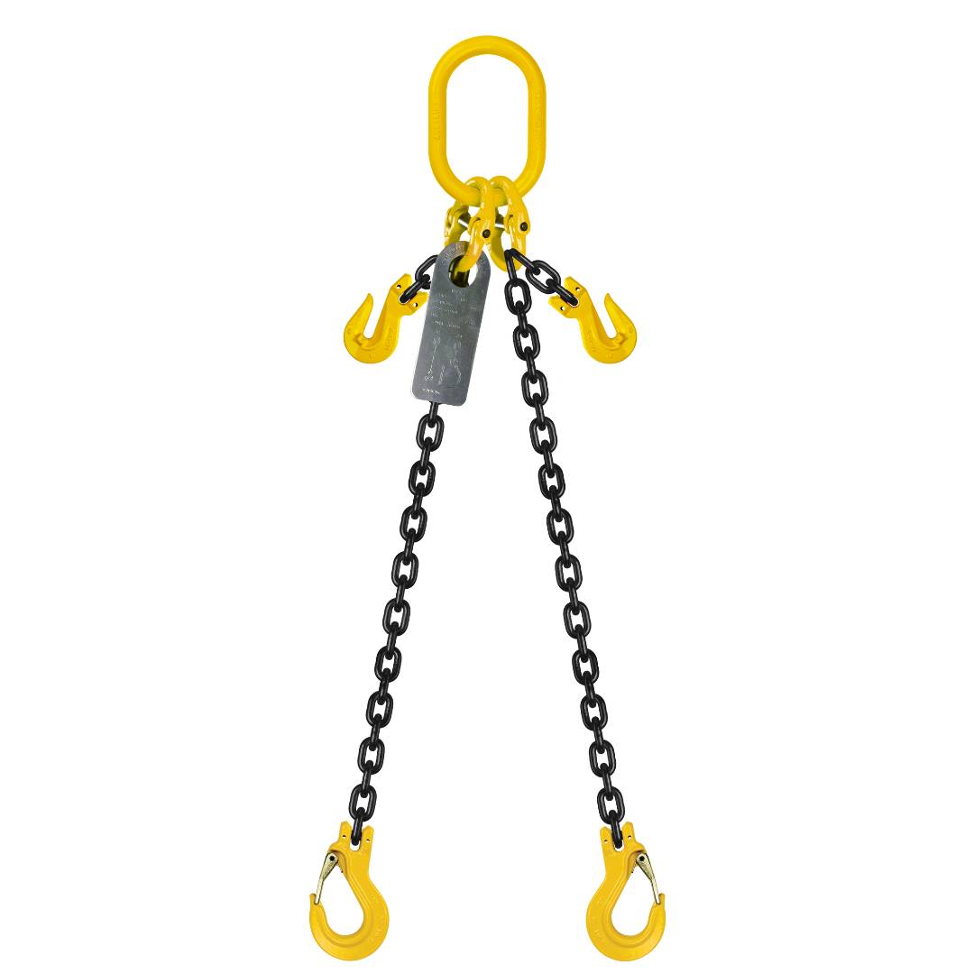 Grade 80 2leg Chain Sling With Shortening Grab Hook & Self Locking Hook ...