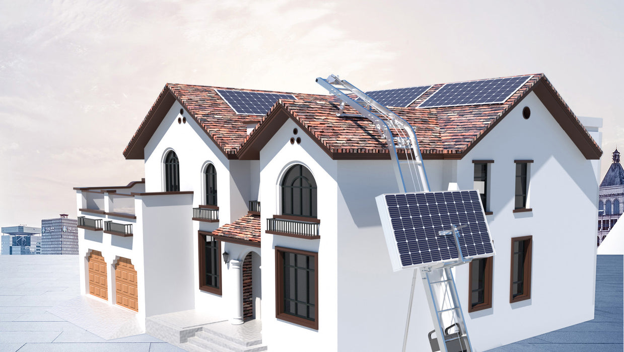 Battery Ladder Hoist 10m with Solar Panel Carrier | Conveying ...