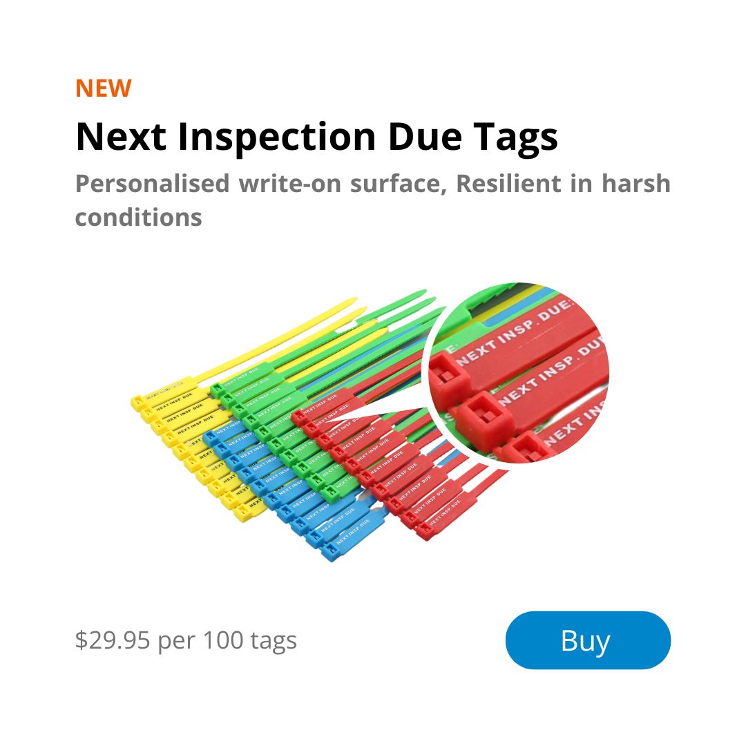 Next Inspection Due Tags | Conveying & Hoisting Solutions